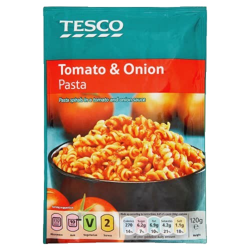 Tesco Pasta Tomato & Onion 120g - Choithrams UAE