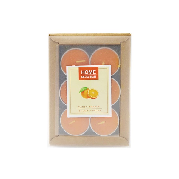Home Selection Scented T-Light Orange - Choithrams UAE